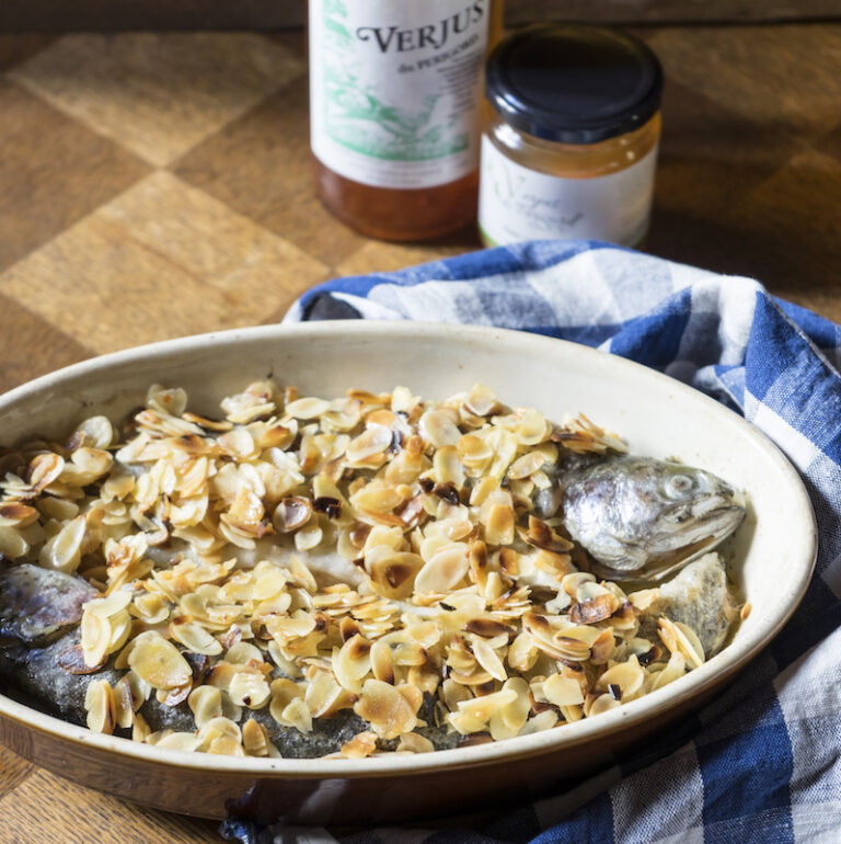 Truites aux Amandes et au Verjus - Recette - Verjus du Siorac